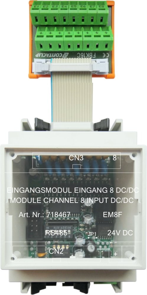 Eingangsmodul Eingang 8 DC/DC, Flachband