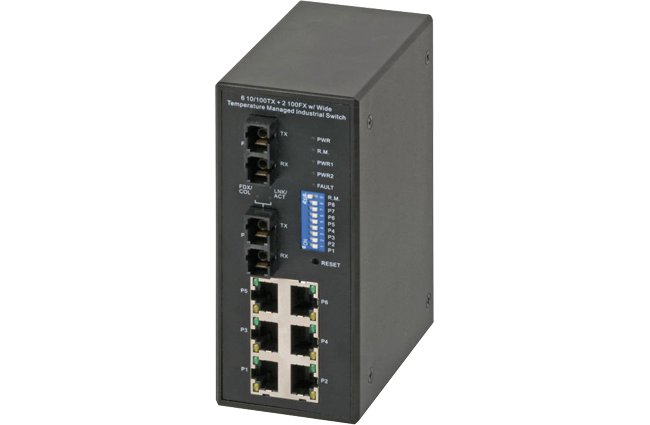 LWL-Switch für Ethernet-Ring, Multimode