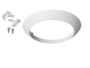 4" trim ring and snap-in mounting clips for IQ8Quad detector base