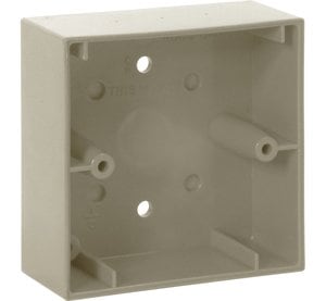Surface mount housing for small MCP, gray, similar to RAL 7035