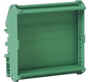 Module housing for top-hat mounting rail